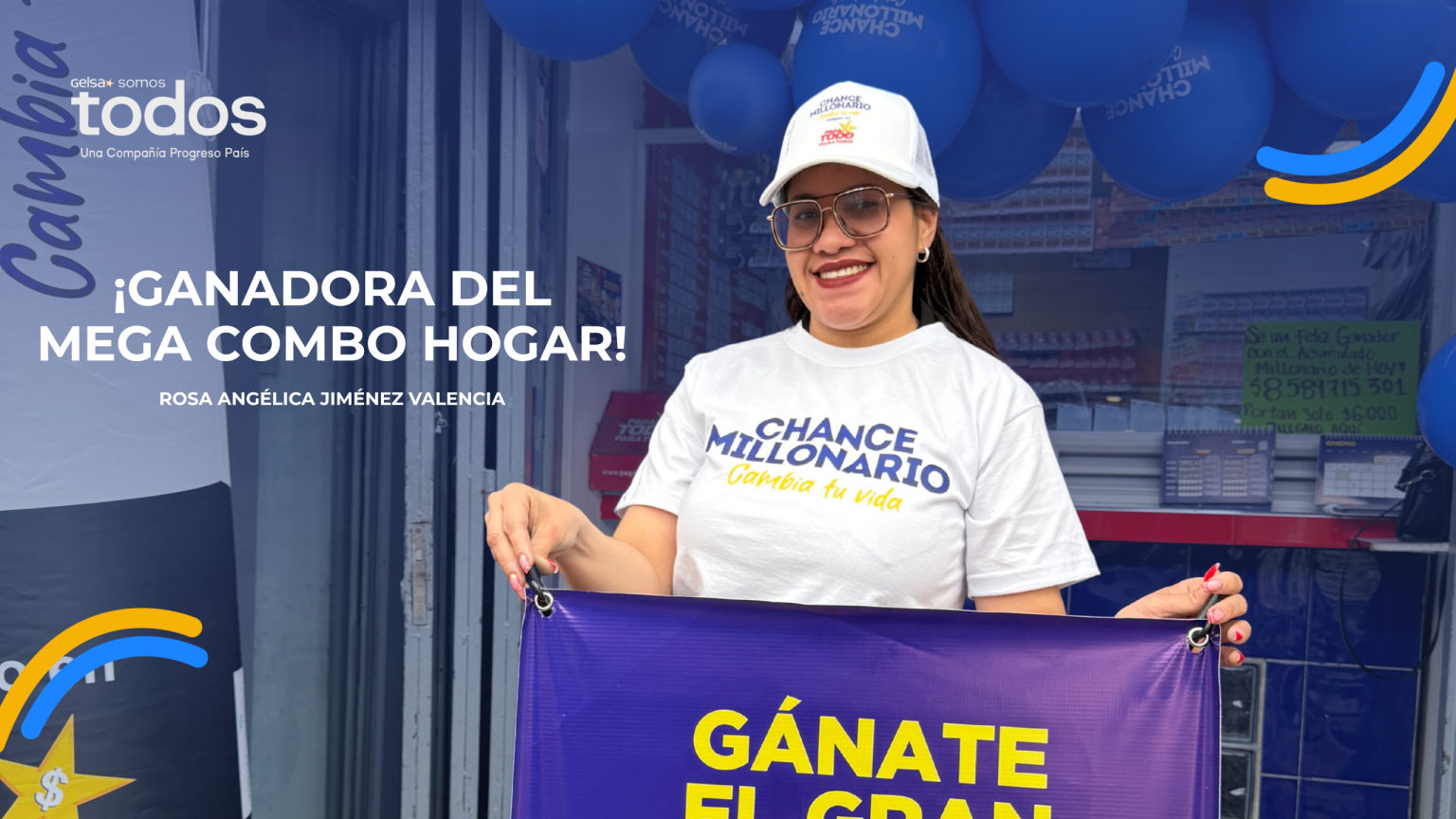 Rosa Jiménez, ¡quedó equipada con el Mega Combo Hogar de Chance ...